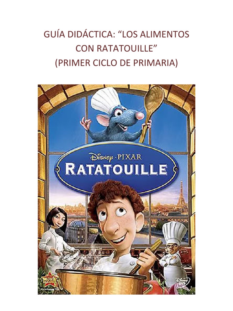 Guía Didáctica: Ratatouille y Alimentos | PDF | Ocio | Science