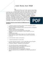BMW F30 Coding Cheat Sheet | PDF | Headlamp | Seat Belt