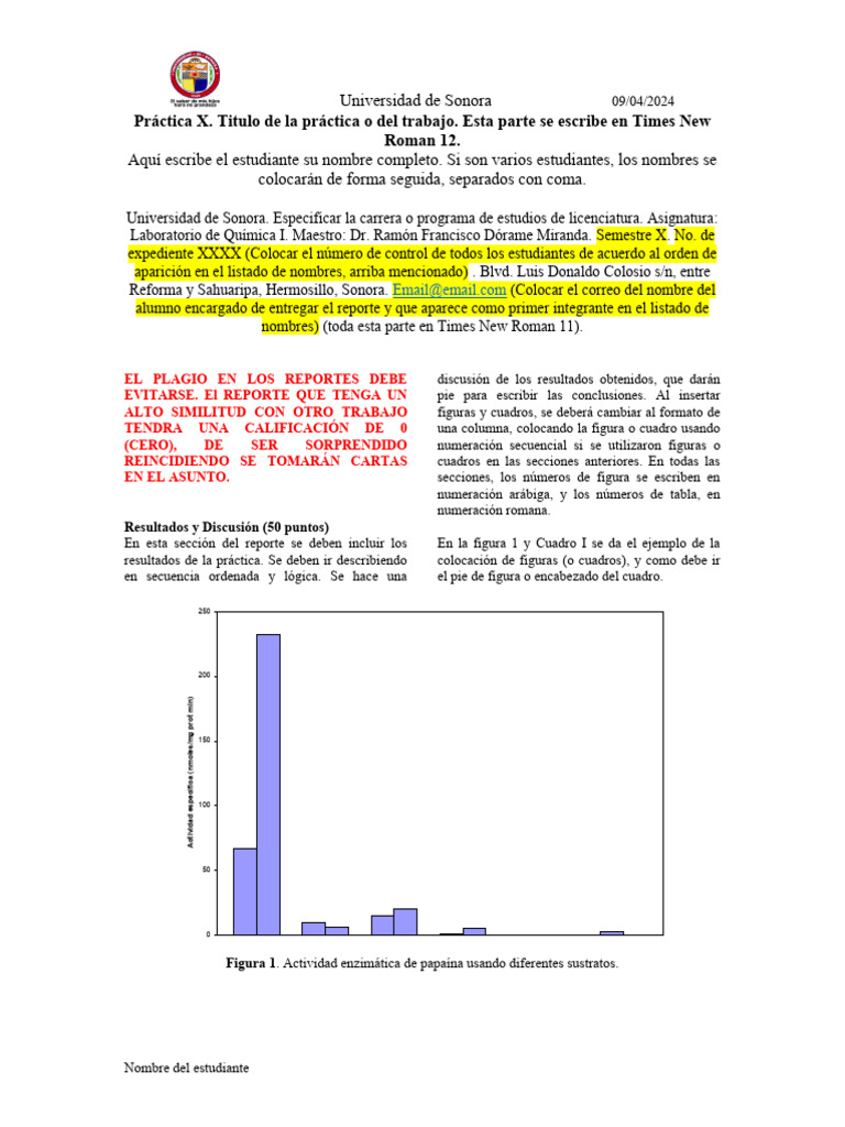 Formato Prácticas y Tareas | PDF