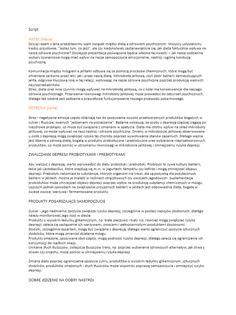 Script Mental Health | PDF