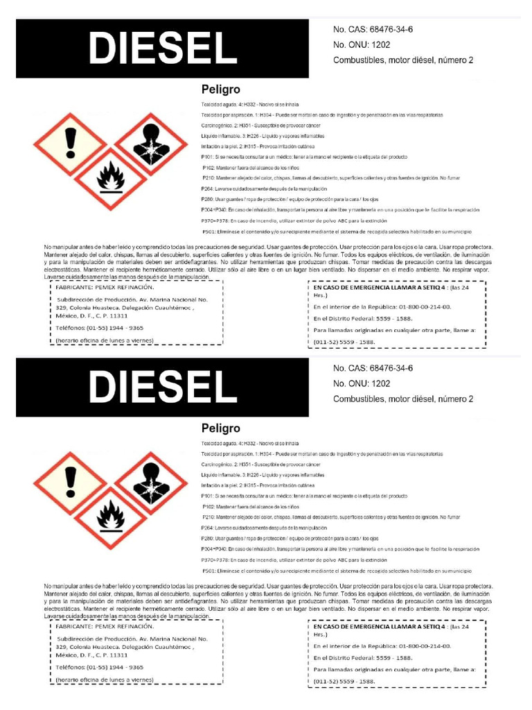 Etiqueta Diesel | PDF