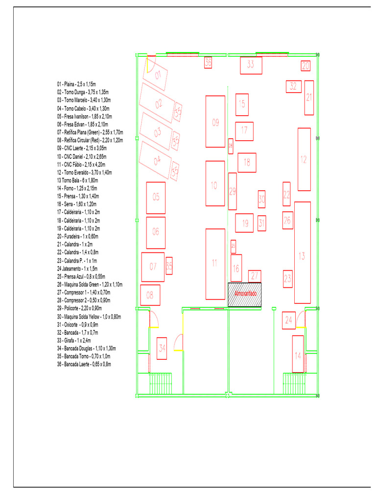 Planta Baixa Com Máquinas-Layout2 | PDF