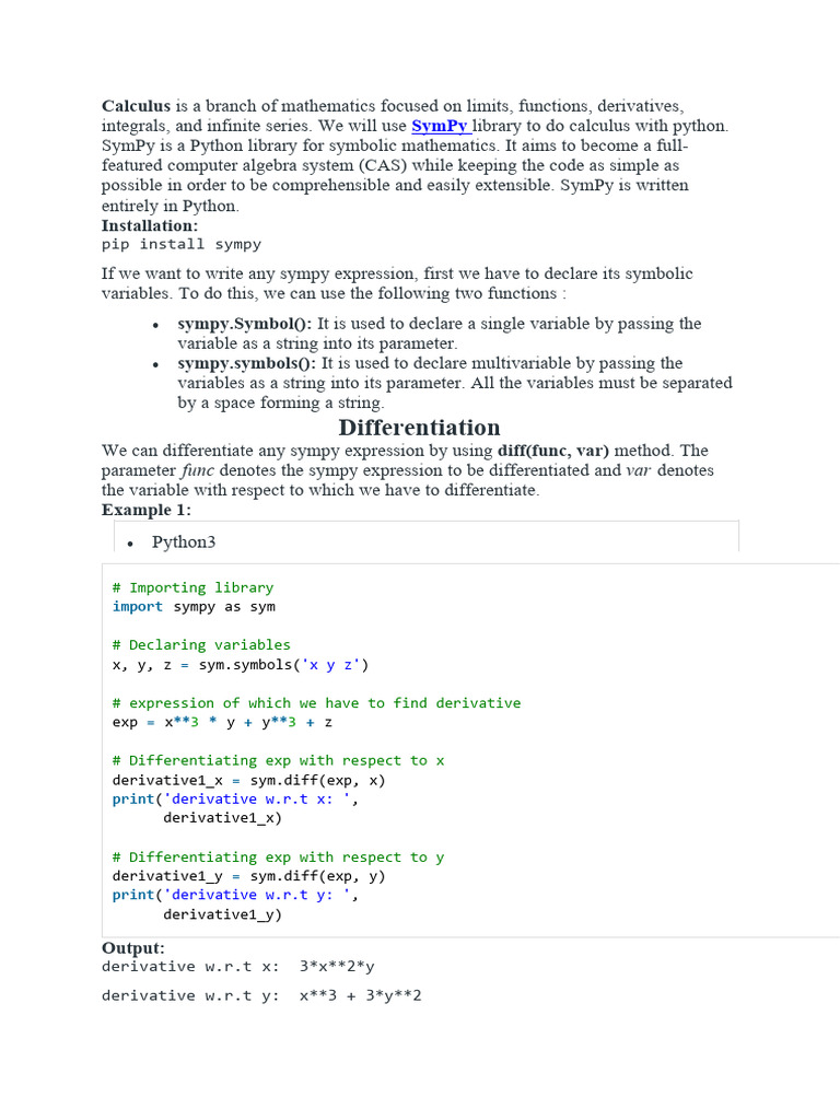 Calculus | PDF | Derivative | Variable (Mathematics)