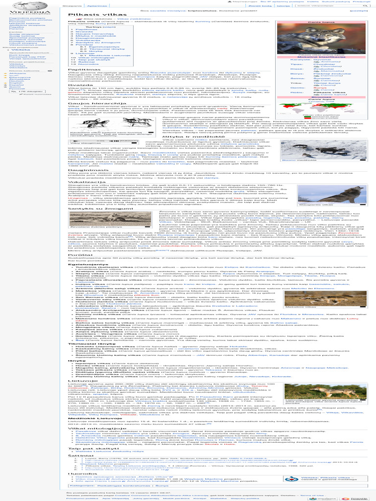 Pilkasis Vilkas - Vikipedija | PDF