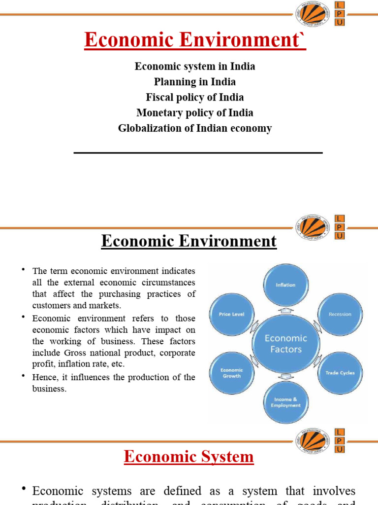 Unit1. Economic Environment | Download Free PDF | Monetary Policy ...