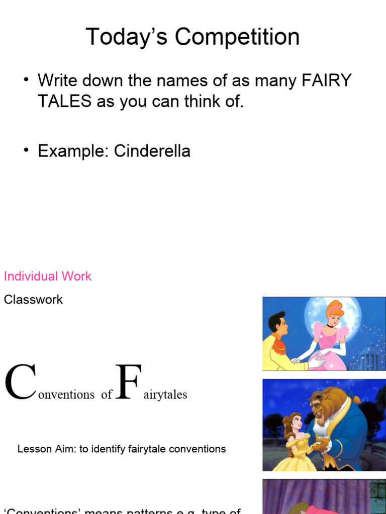 Conventions in Stories | PDF | Fairy Tales | Children's Literature