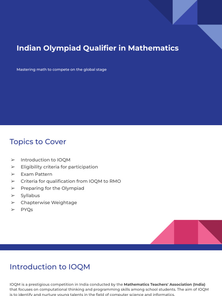 IOQM | PDF | Number Theory | Combinatorics