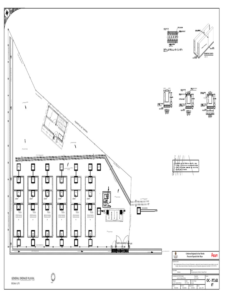 Obras Complementarias Ptar Ovalo Uchuglla-General Drenaje Pluvial | PDF | Ciencia medioambiental ...