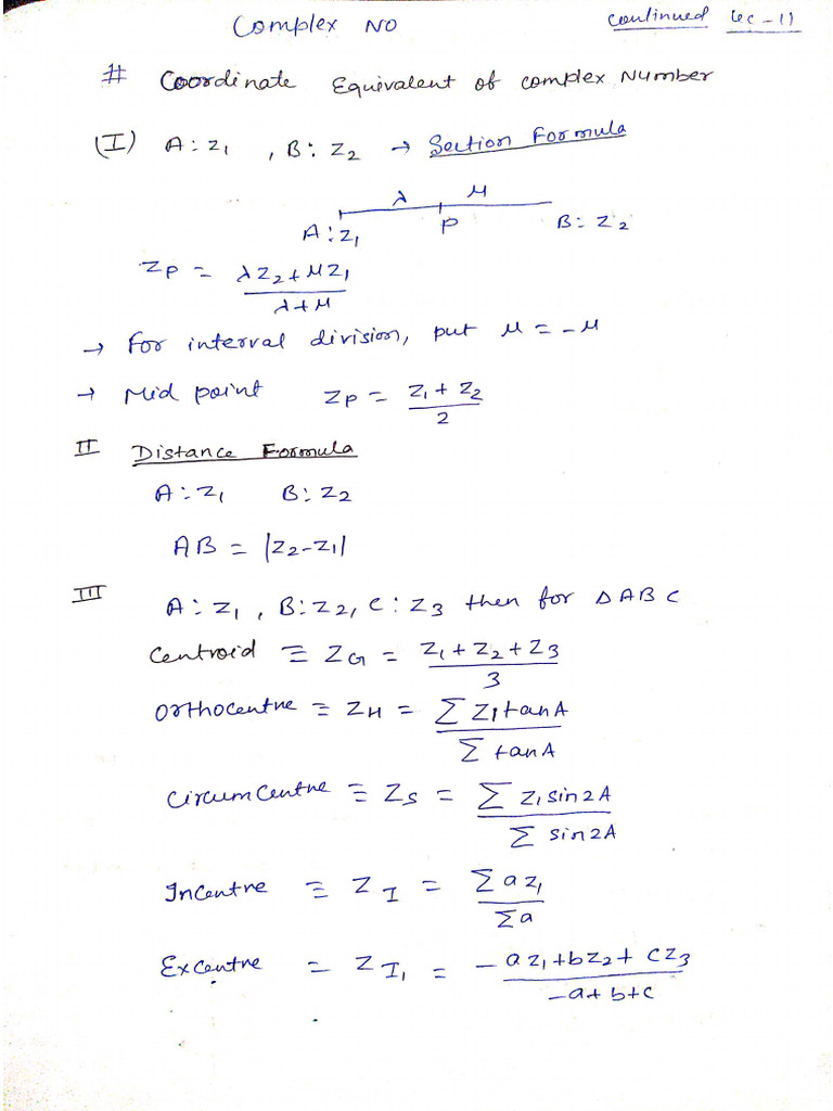 Complex - Lec4 | PDF