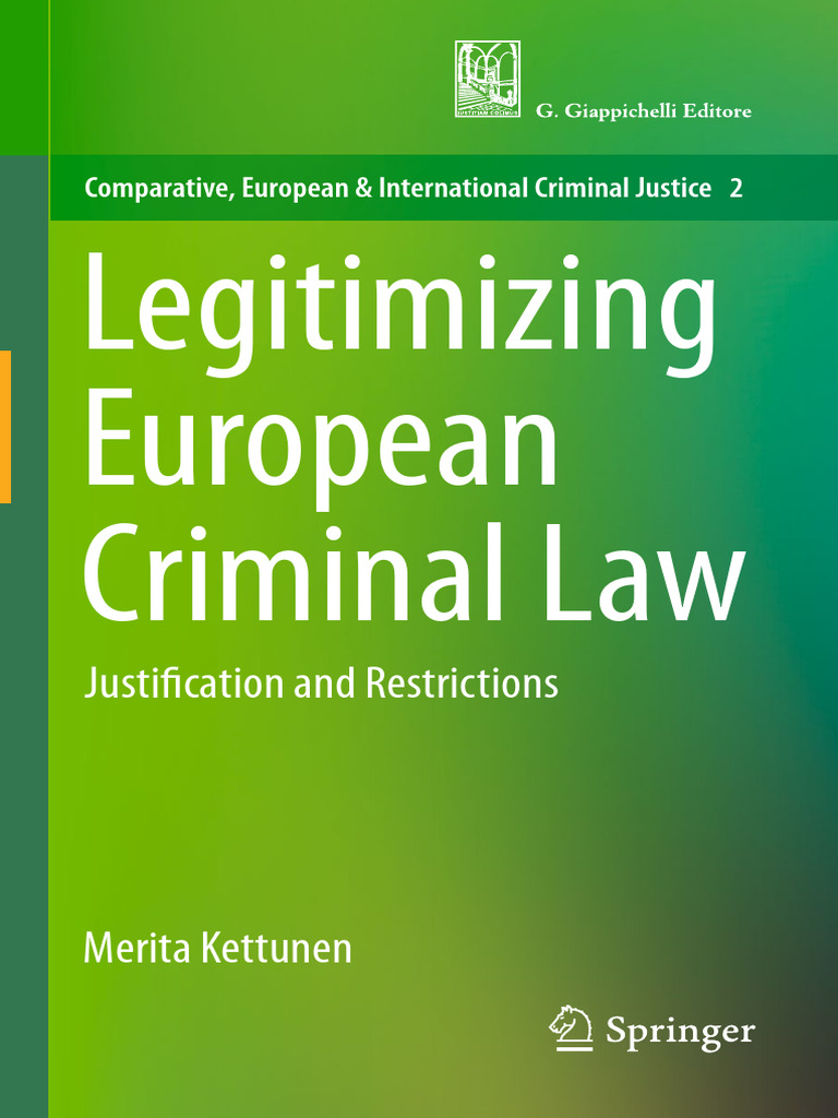 Legitimizing European Criminal Law | PDF | European Union | European ...