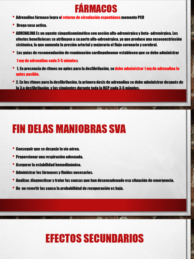 Clase 1 Diap. 42-83-2 | PDF | Reanimación cardiopulmonar | Paro cardíaco