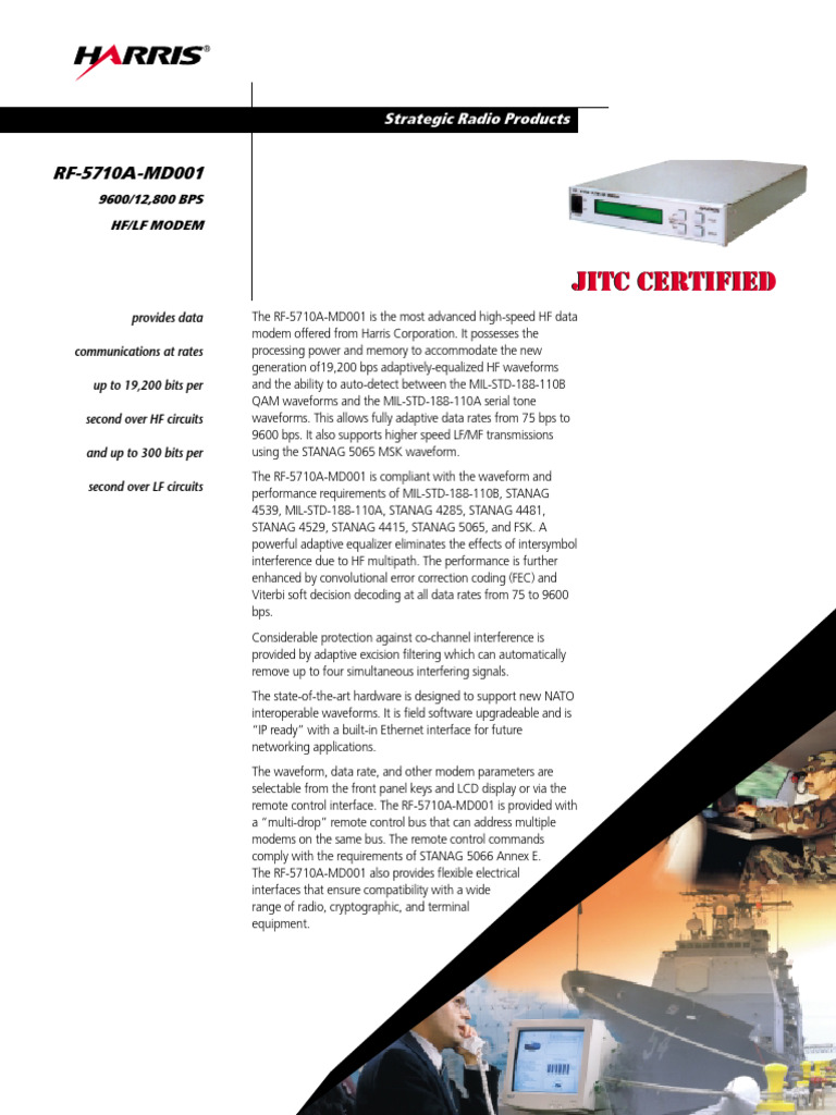 Harris Modem 5710a | PDF | Bit Rate | Broadcast Engineering