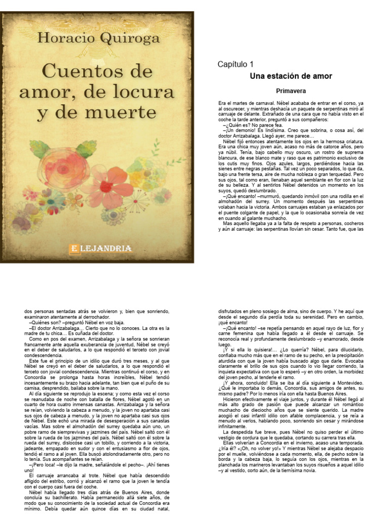 Cuentos de Amor Locura y Muerte Listo para Imp Rimir | PDF