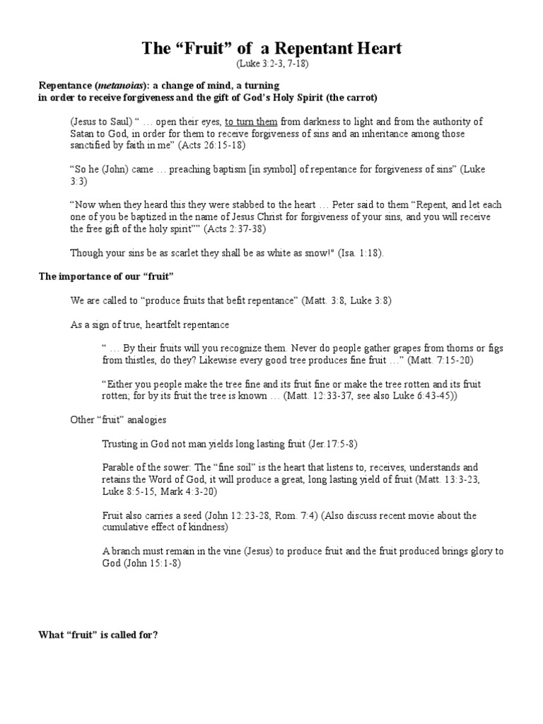 Repentance | PDF | Repentance | Baptism