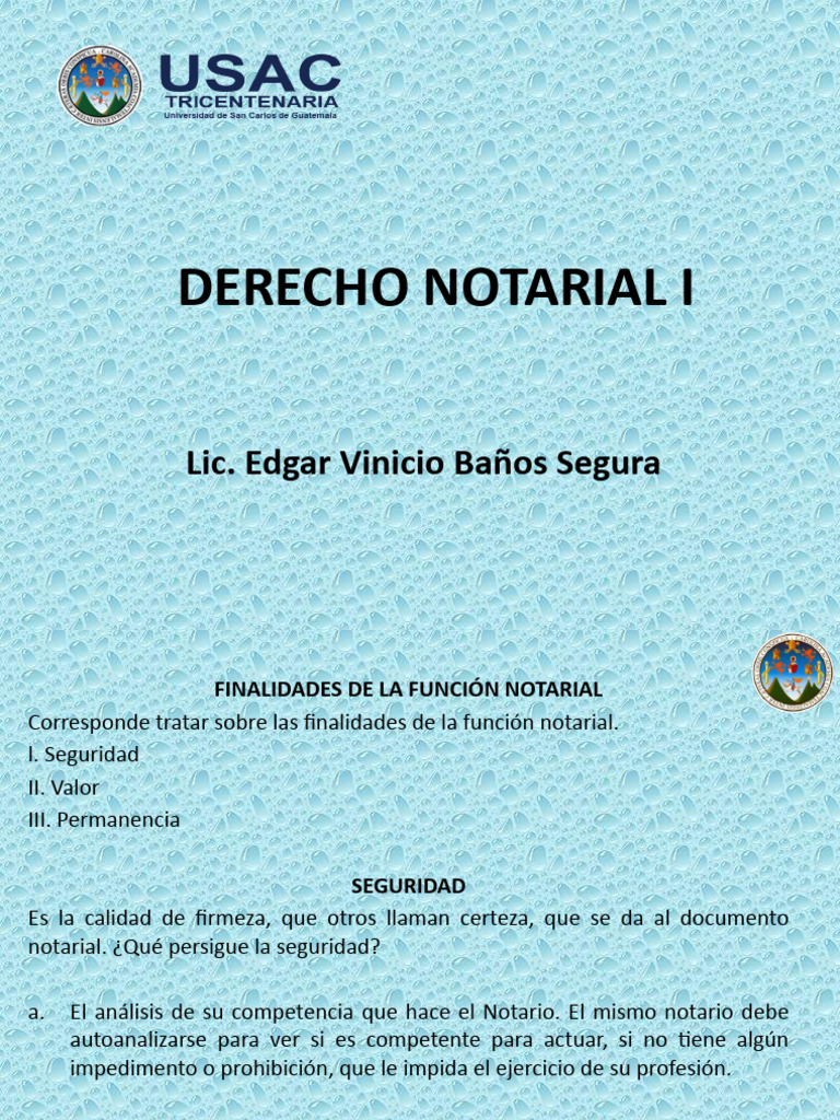 Finalidades de La Funcion Notarial | PDF