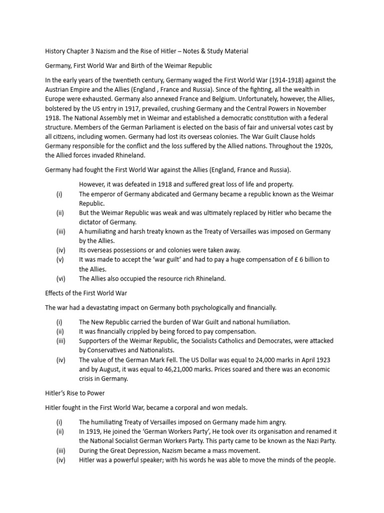 Nazism and Hitler's Rise: Key Insights | PDF | Nazi Germany | Nazism