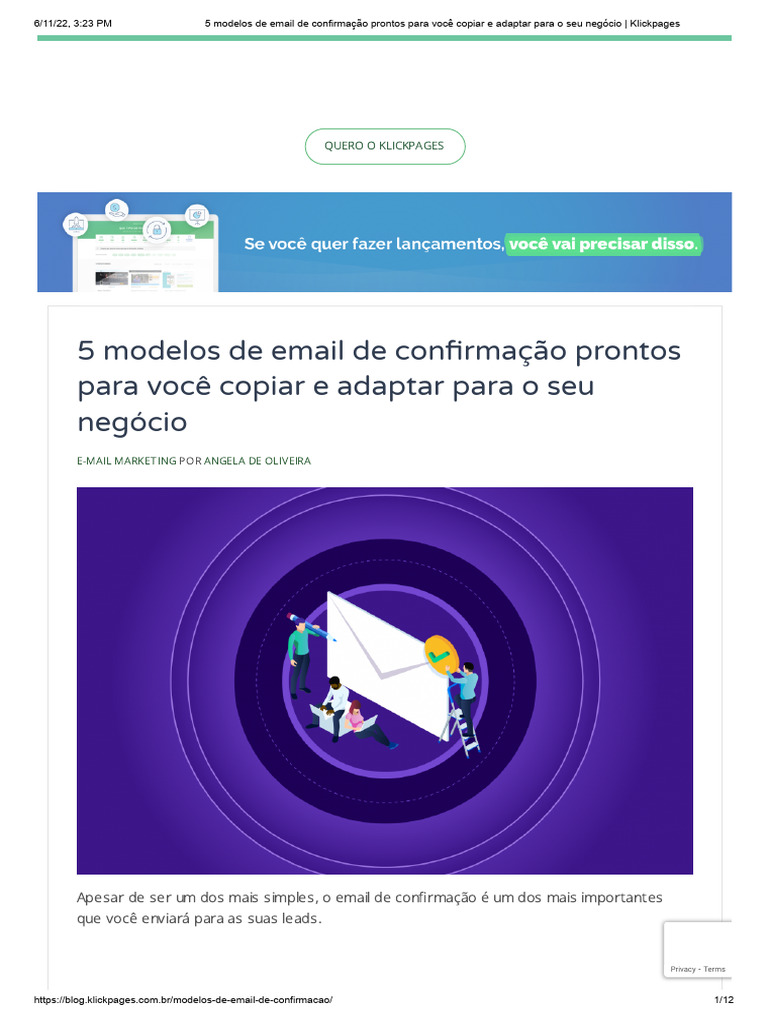 5 modelos de email de confirmação prontos para você copiar e adaptar ...