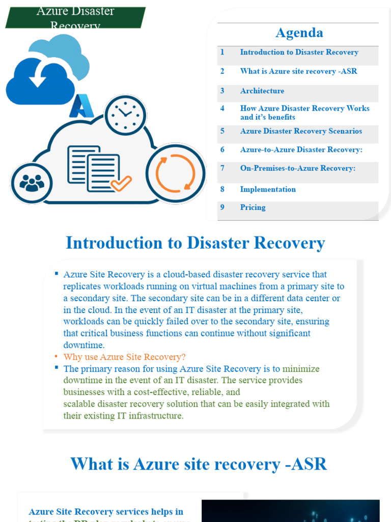 Azure DR | PDF | Microsoft Azure | Cloud Computing