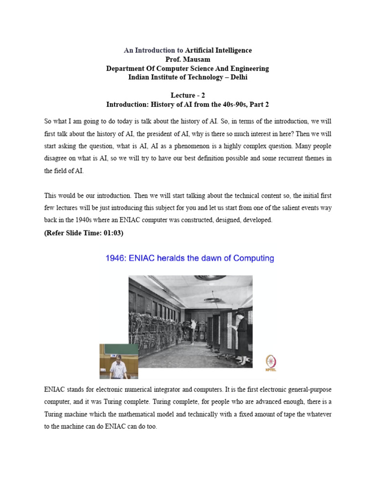 Lec 2 | PDF | Artificial Intelligence | Intelligence (AI) & Semantics