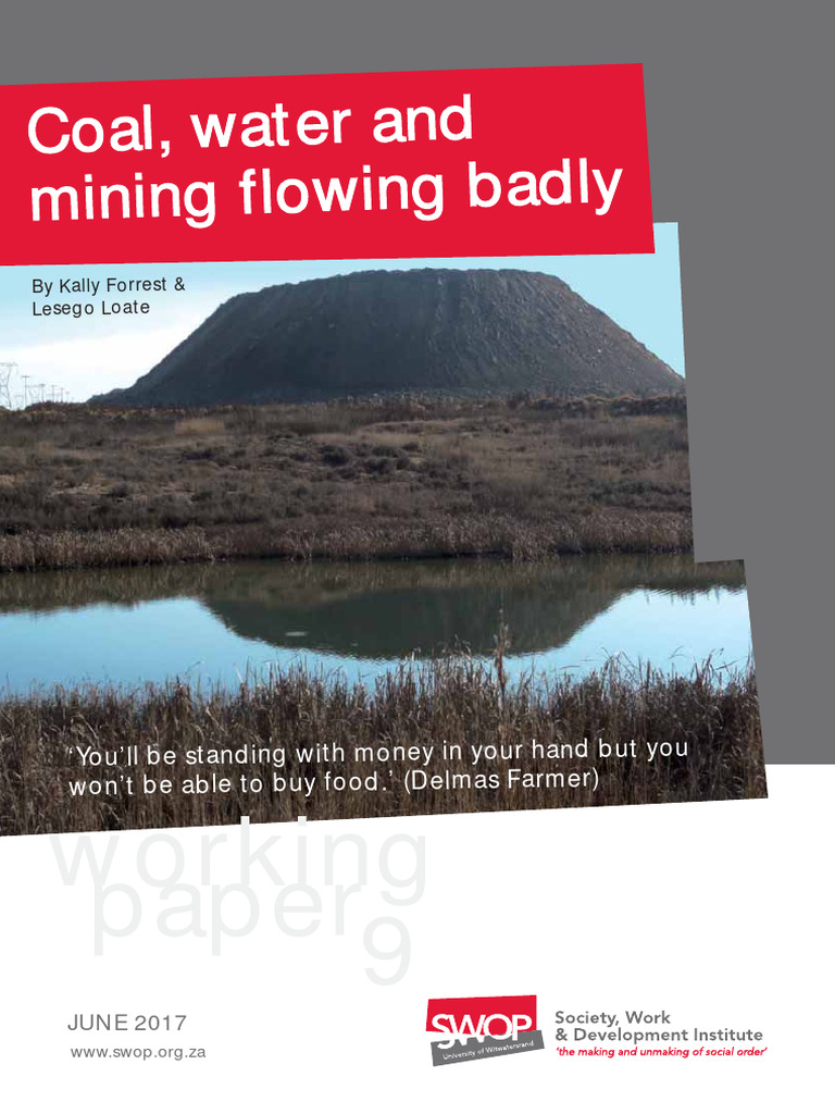 Coal Water and Minig Flowing Badly | PDF | Coal | Mining