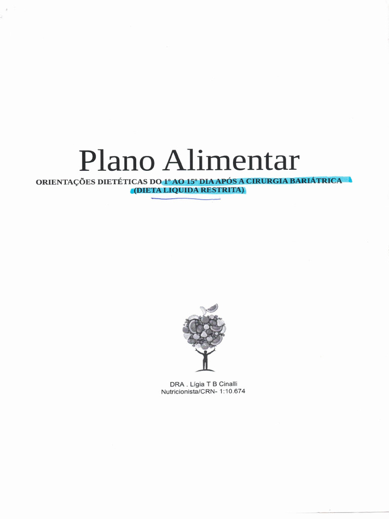 Plano Alimentar Pos | PDF