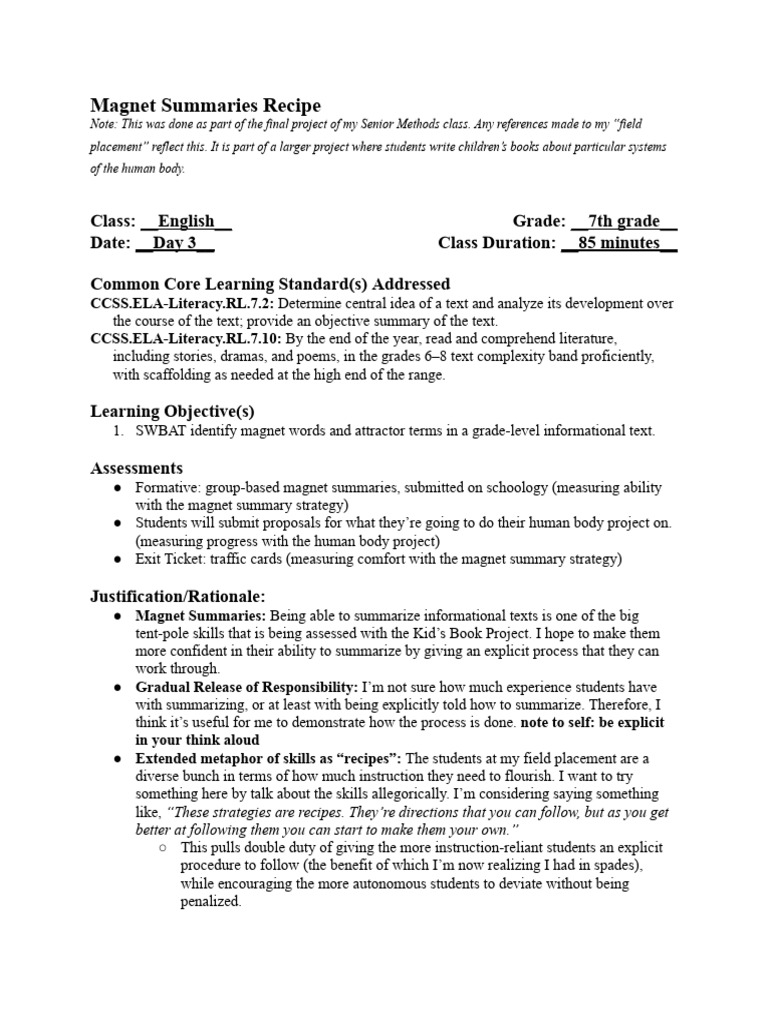 LP 2 - Magnet Summaries-1 | PDF | Learning