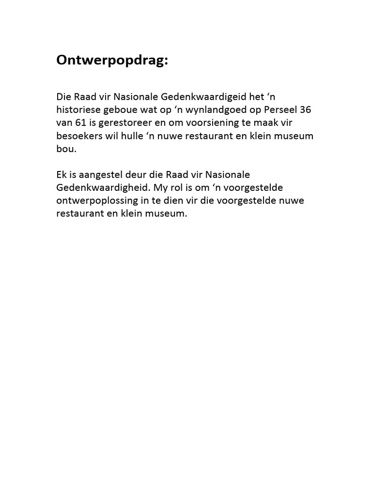 Ontwerpopdrag | PDF