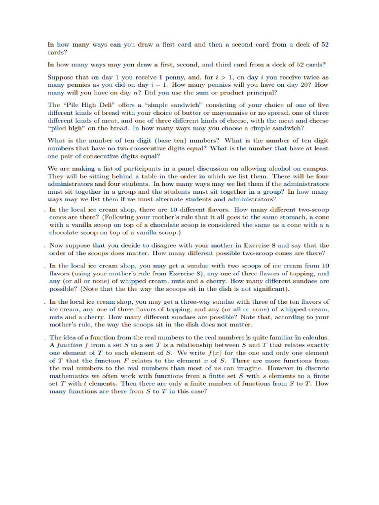 MATH 2ND - Problem Set | PDF