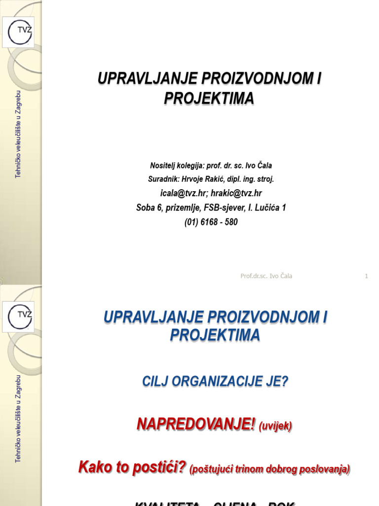 Prvo Predavanje UPP | PDF
