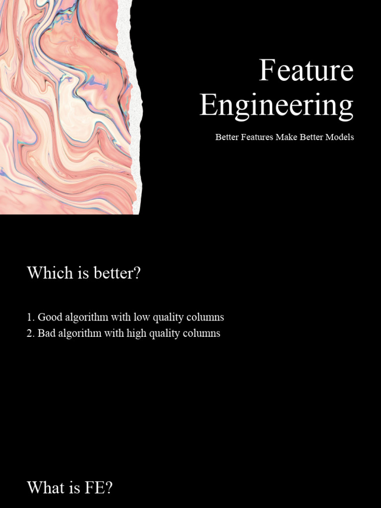 Feature Engineering | PDF | Machine Learning | Categorical Variable