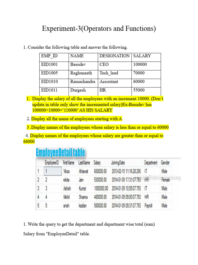 Experiment 3 | Download Free PDF | Data Management Software | Data Management