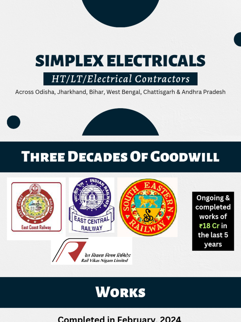 SIMPLEX ELECTRICALS | PDF | Sustainable Transport | Rail Transport