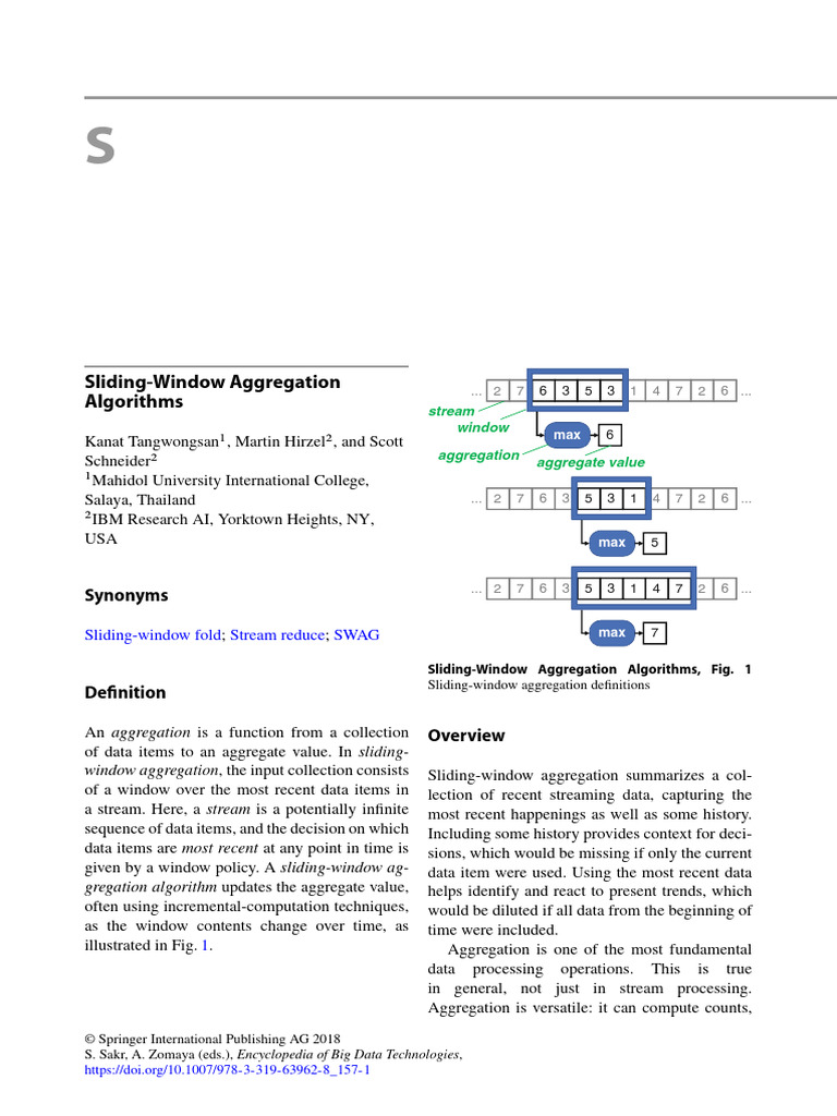 encyc18-sliding-window | PDF | Computing | Algorithms And Data Structures encyc18-sliding-window | PDF | Computing | Algorithms And Data Structures