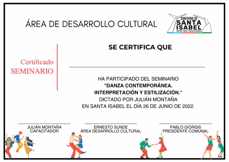 Danza Certificado | PDF