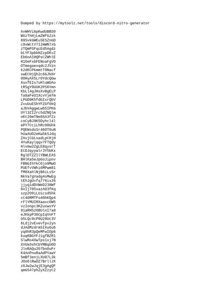 Free Discord Nitro Code Generator | PDF | Computers