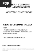 Customs Worksheet | PDF | Freight Transport | International Trade