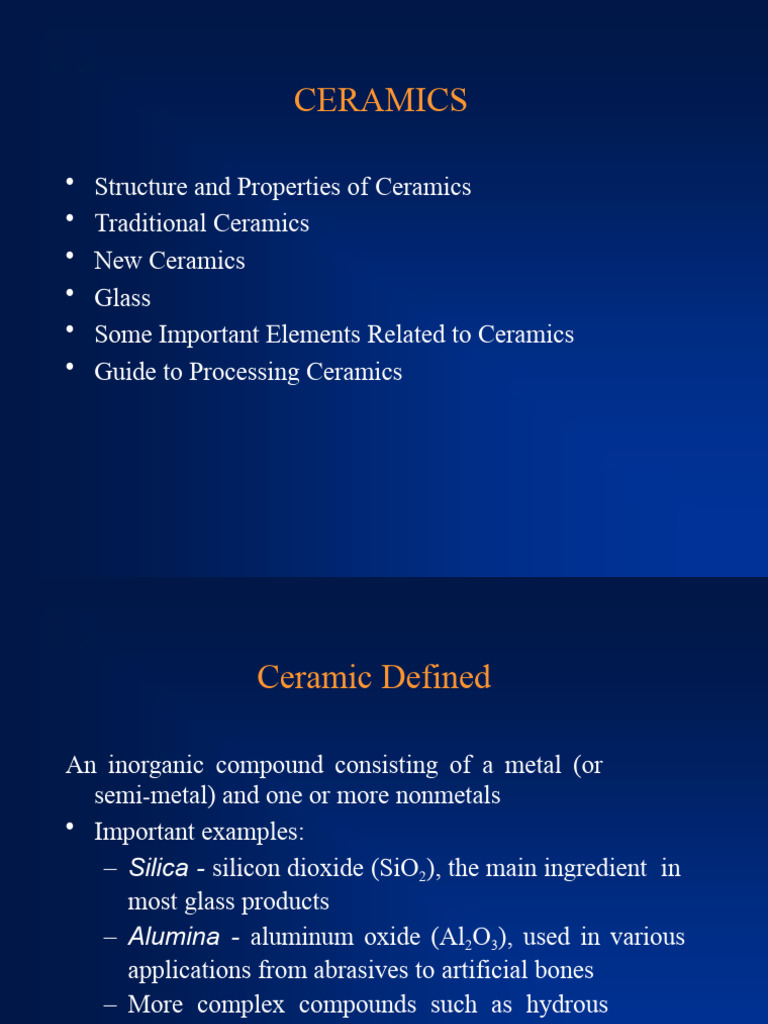 Ceramics Unit V | PDF | Ceramics | Glasses