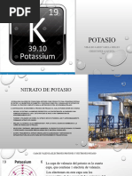 Configuración Electrónica del Potasio | PDF | Potasio | Dieta y nutrición