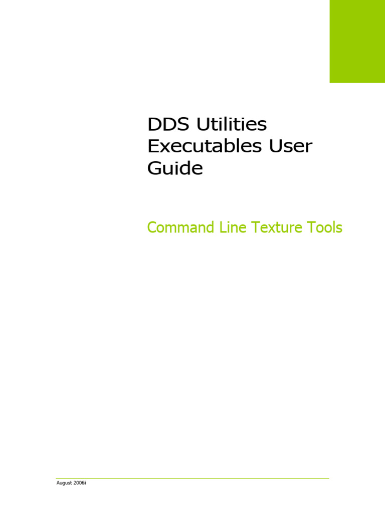 DDS Utilities Command Line Guide | PDF | Adobe Photoshop | Computer ...