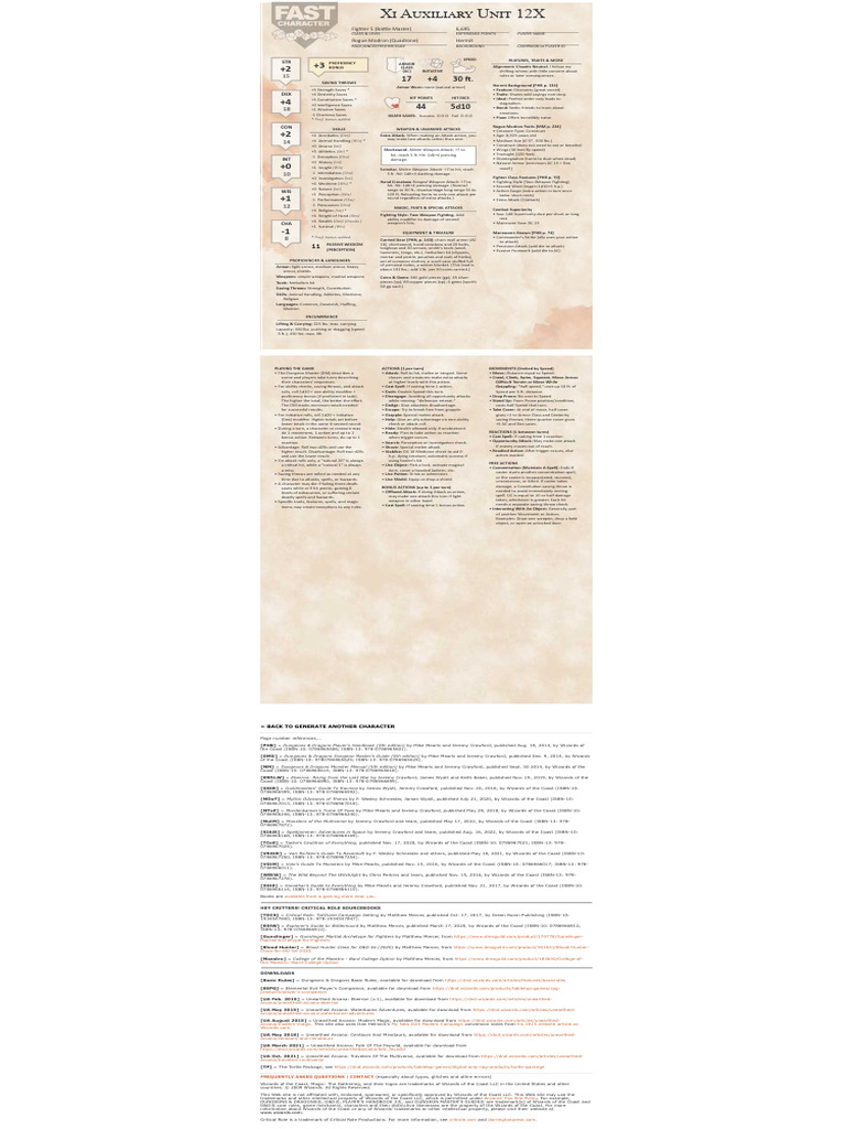 Rogue Modron (Quadrone) Fighter 5 (Battle Master) | PDF | Dungeons ...