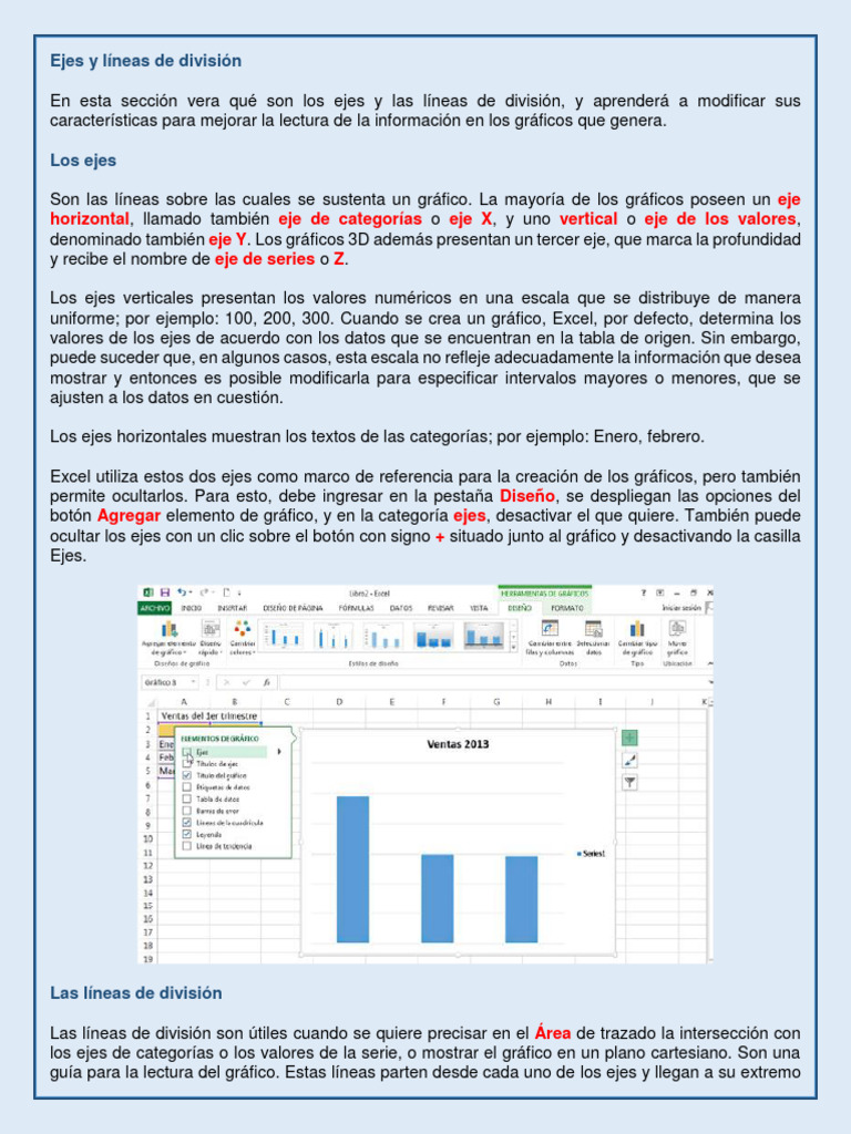 Ejes y Líneas de División | PDF | Sistema de coordenadas Cartesianas ...