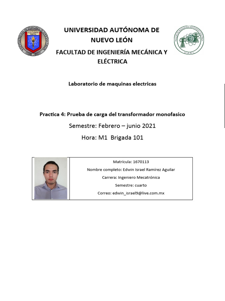 Practica 4 Pdf Inductor Transformador