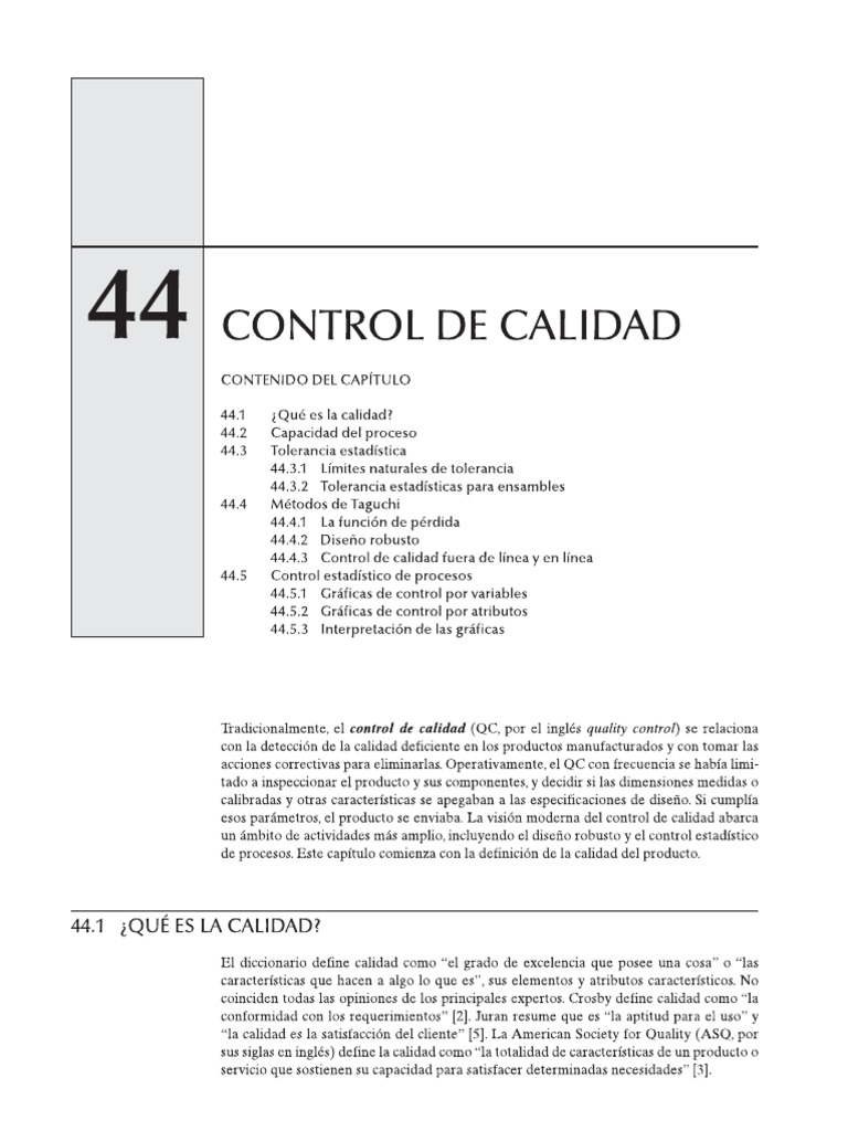 Control de Calidad | PDF