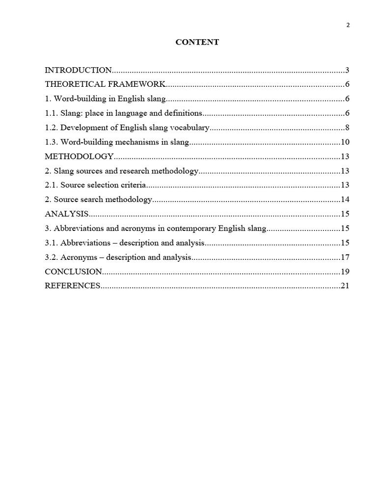 Abbreviations and Acronyms in English Slang | PDF | Methodology | Slang