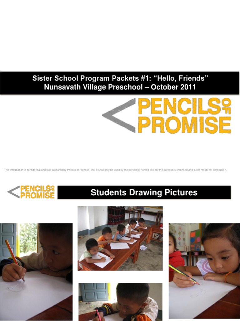 Sister School Program Packets Overview | PDF | Self-Improvement