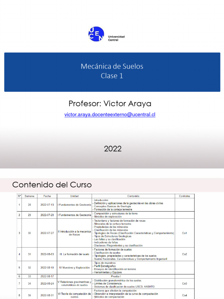 MS-Clase 1-1 Introduccion | PDF | Mecánica de suelos | Ingeniería geotécnica