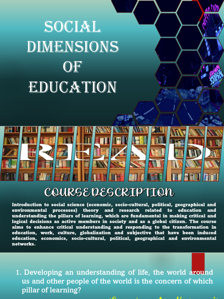 Social Dimensions | PDF | Learning | Toleration