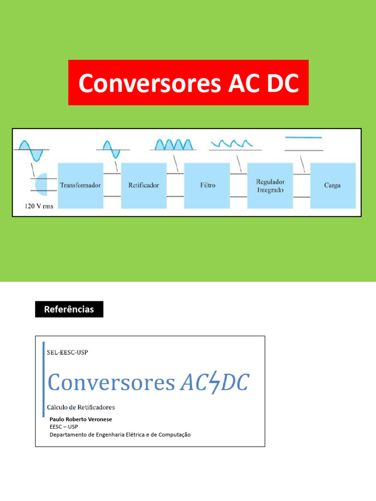 Conversores AC DC | PDF | Retificador | Diodo