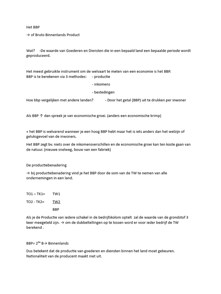 Het BBP | PDF