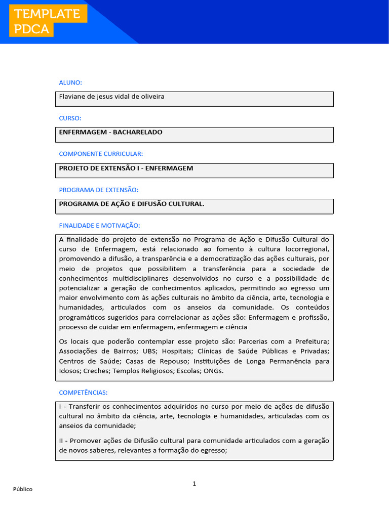 Pdca 2 | PDF | Enfermagem | Science
